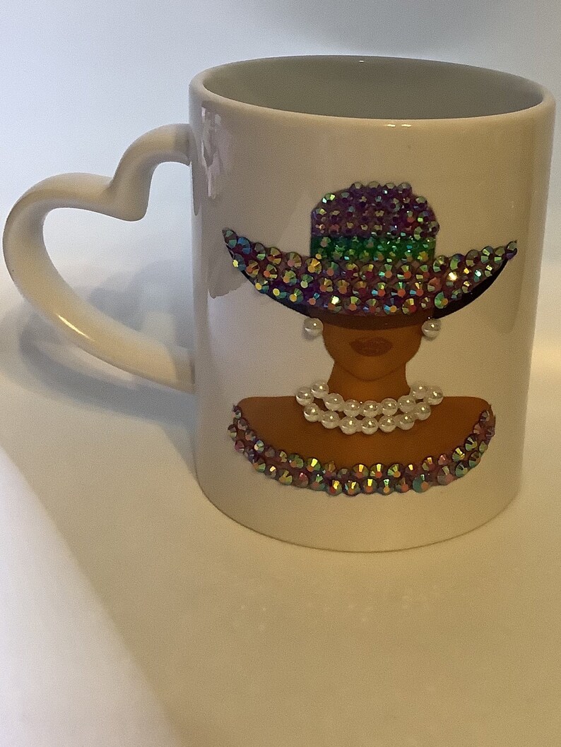 11 Oz. Pink Hat Bling Mug - Etsy