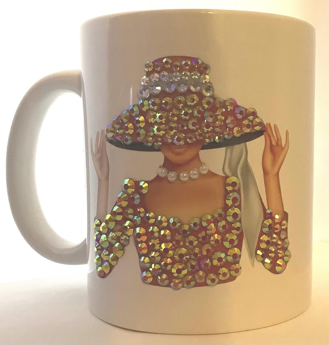 Red Hat Bling Mug - Etsy