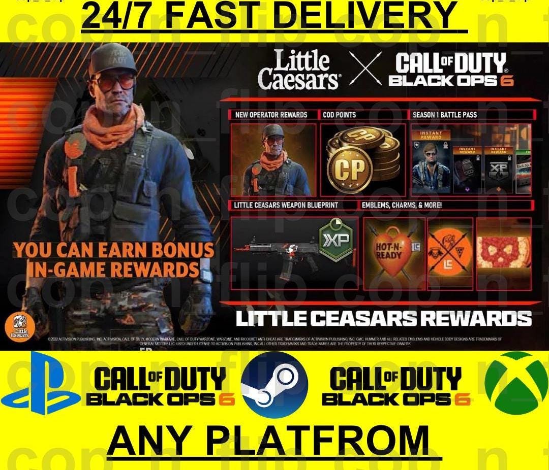 Call of Duty Black Ops 6 BO6 Little Caesars Promo Codes FAST DELIEVRY ...