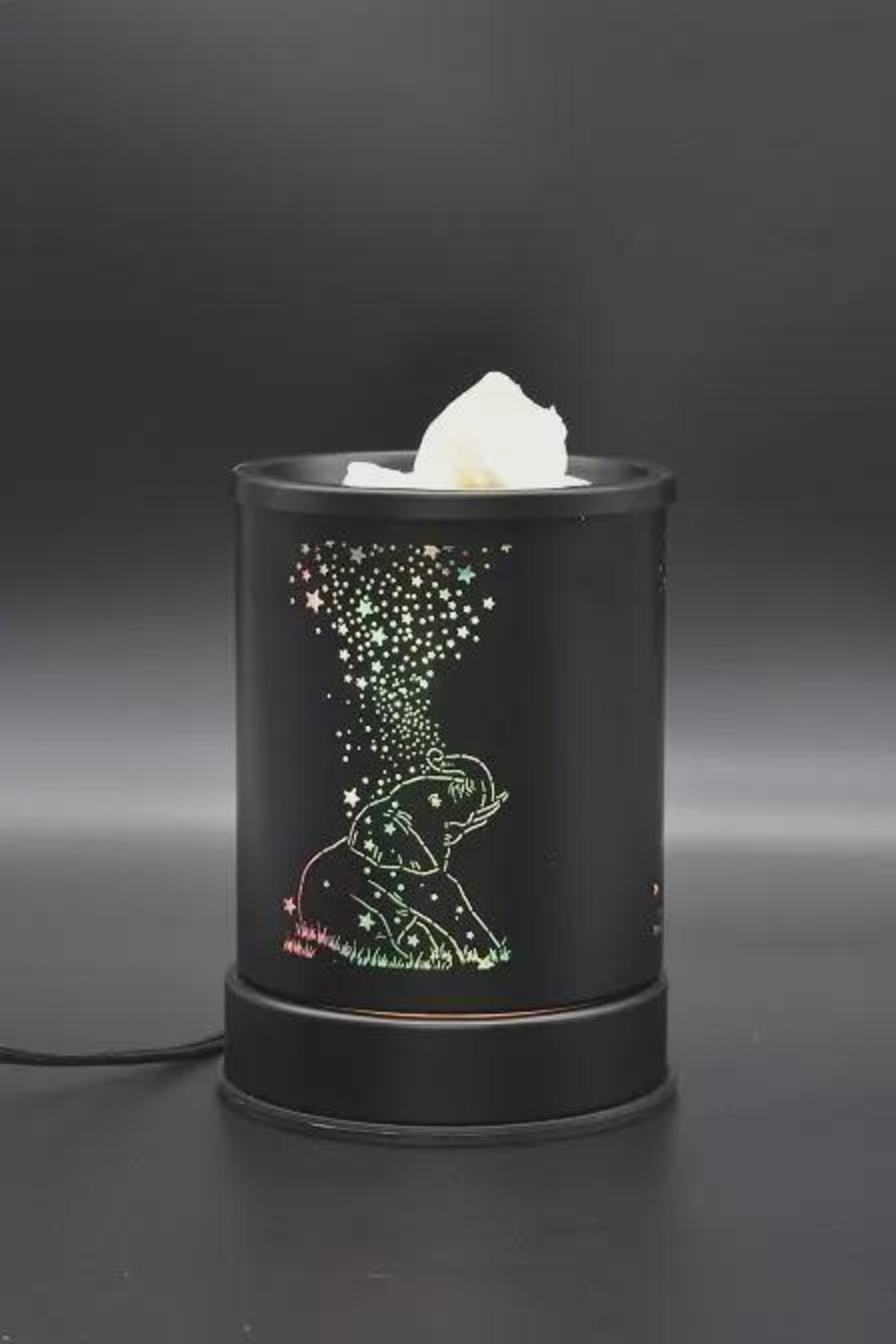Black Elephant With Color Aroma Wax Warmer - Etsy