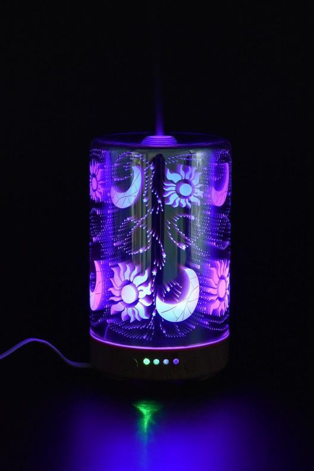 Silver Moon and Sun Color Changing Diffuser - Etsy