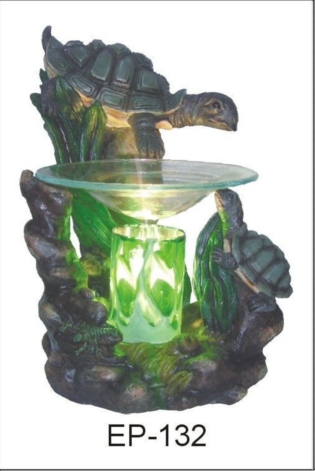 Turtle Family Figurine Poly Resin Aroma Wax Warmer - Etsy