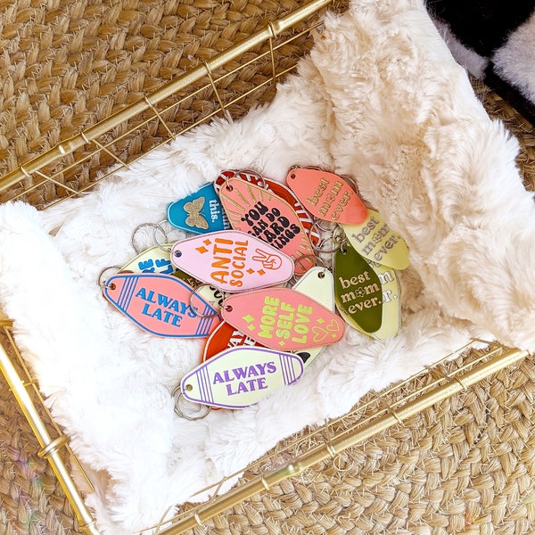 Funny Motel Key Chains - Etsy