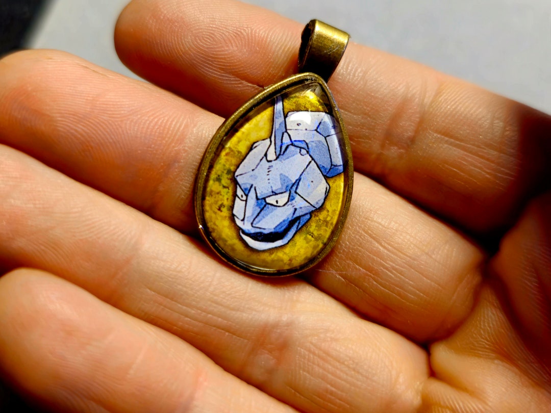 Onyx Pokemon Pendant Necklace/keychain - Etsy