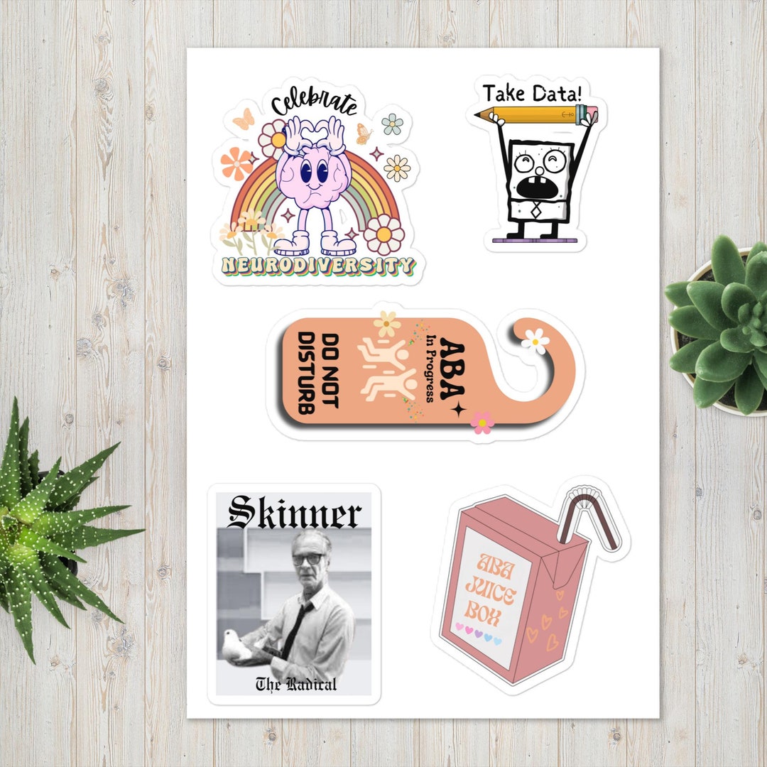 ABA Sticker Sheet, BCBA Sticker, RBT Sticker, Aba Sticker, Behavior ...