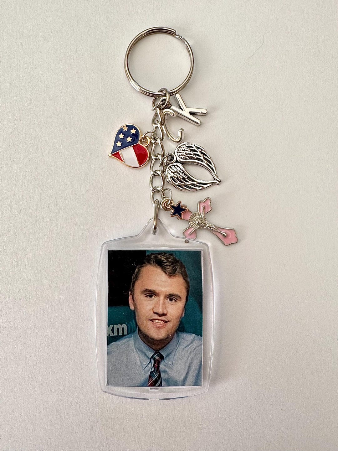 Charlie Kirk Keychain - Etsy