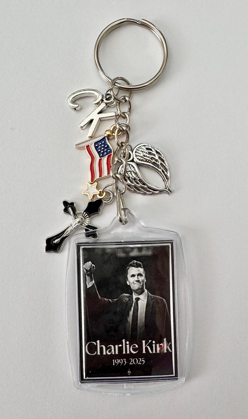 Charlie Kirk Keychain - Etsy