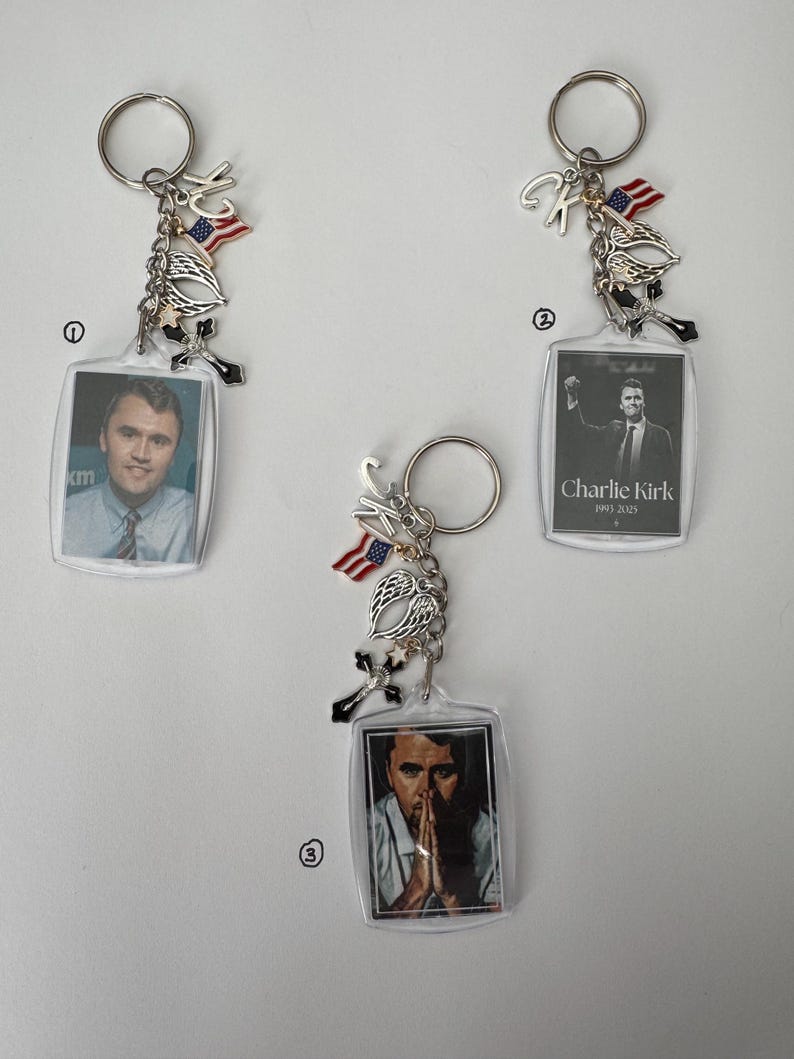 Charlie Kirk Keychain - Etsy