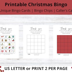Printable Christmas Bingo Cards | Party Game | Fun Family Games ...