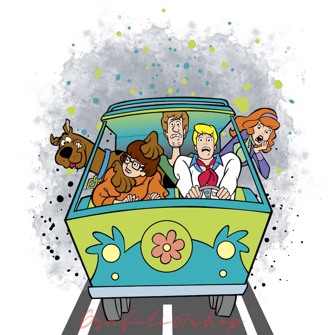 Scooby Doo Watercolor Design Scooby Doo Clipart Scooby Doo - Etsy