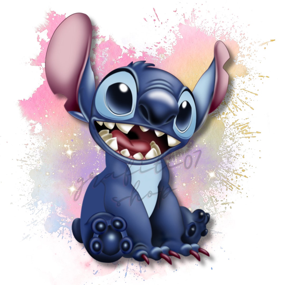 Stitch PNG, Watercolor Design, Clipart, Lilo and Stitch, Transparent ...