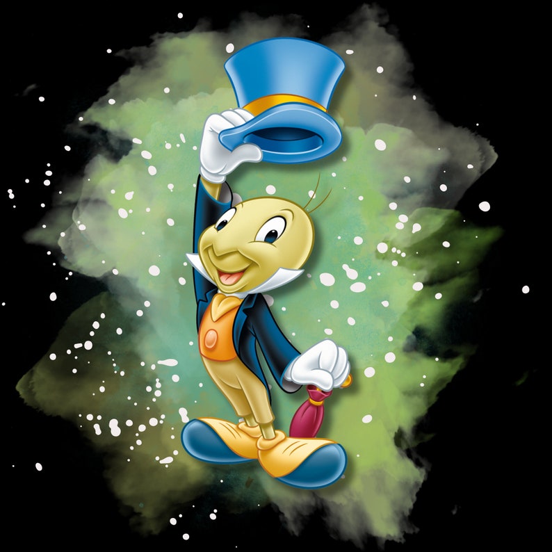 Jiminy Cricket Watercolor Design, Jiminy Cricket Transparent Background, Jiminy Cricket Clipart ...