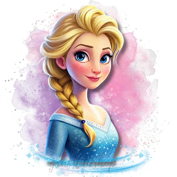 Elsa Watercolor - Etsy