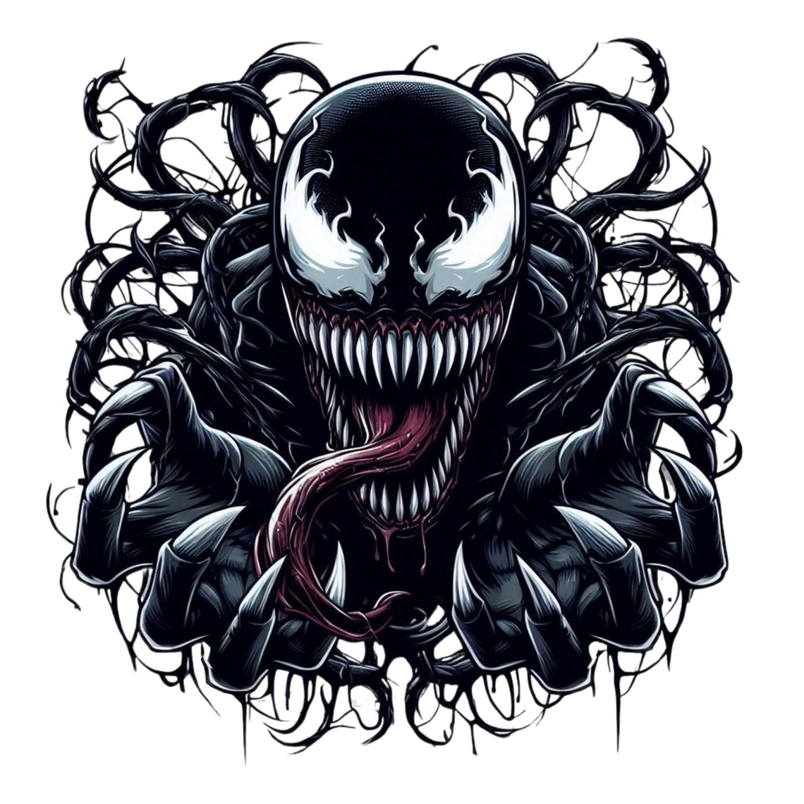 Venom Digital Image, Venom Png, Printable Design, T-shirt, Poster, High ...