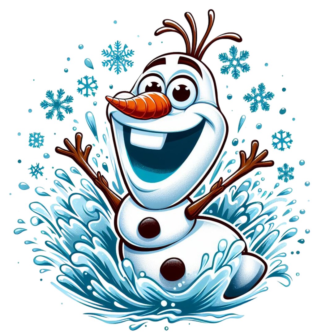 Olaf Png, Watercolor Design, Clipart, Transparent Background, Snowman ...