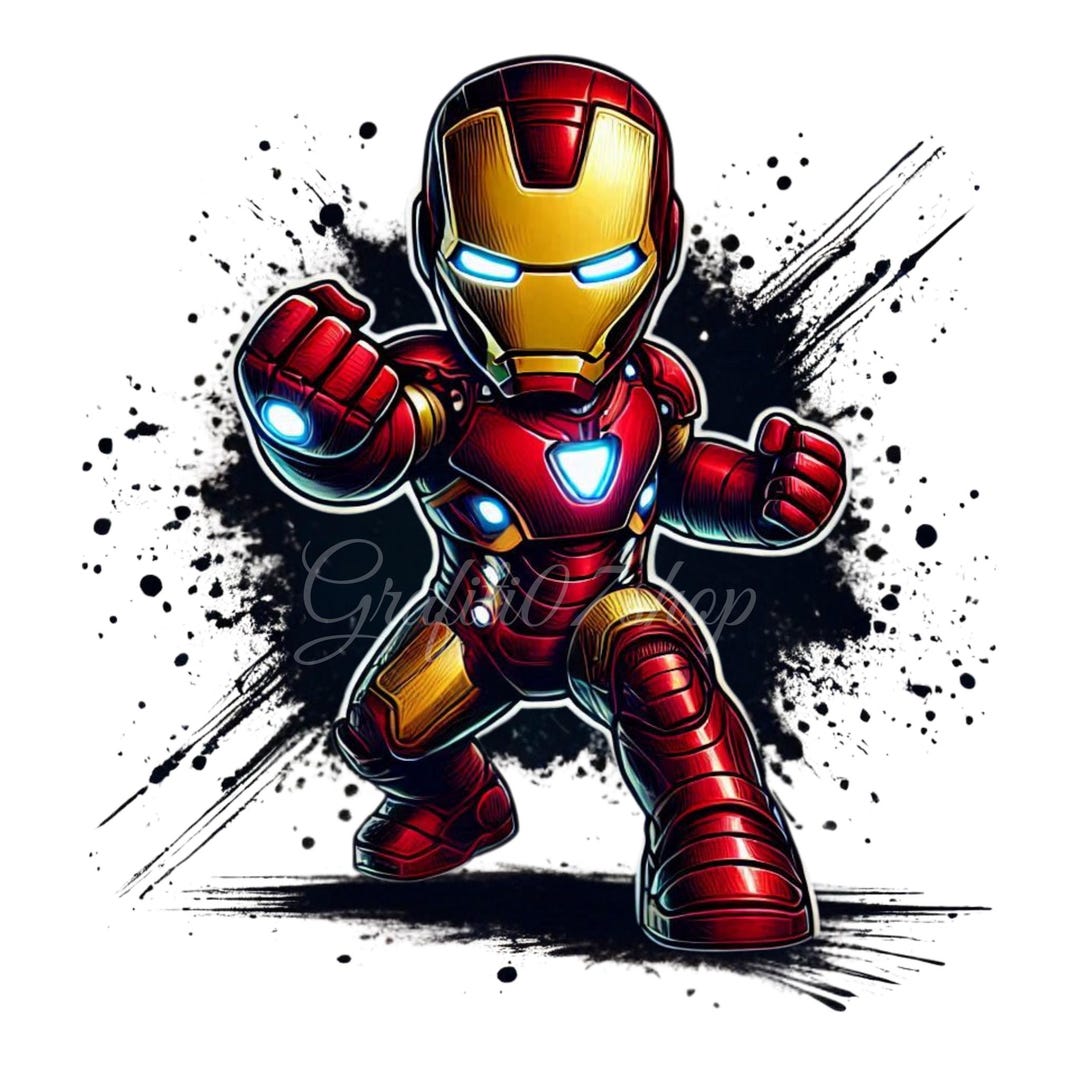 Ironman Png, Little Ironman, Chibi Ironman, Transparent Background ...