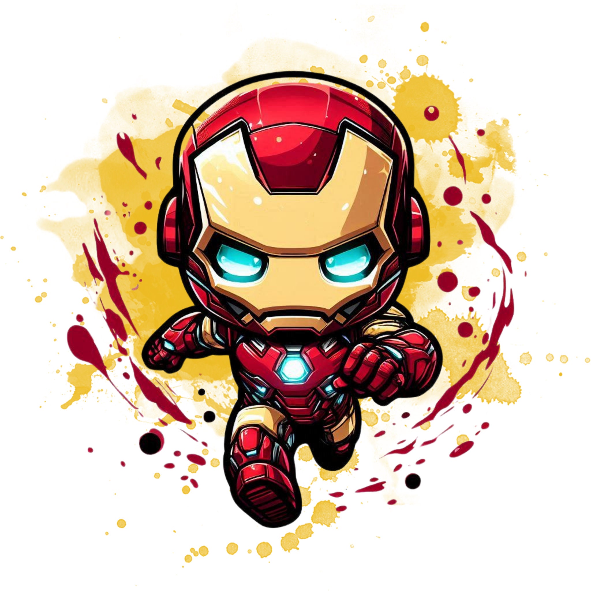 Ironman Png, Little Ironman, Chibi Ironman, Transparent Image, Avengers ...