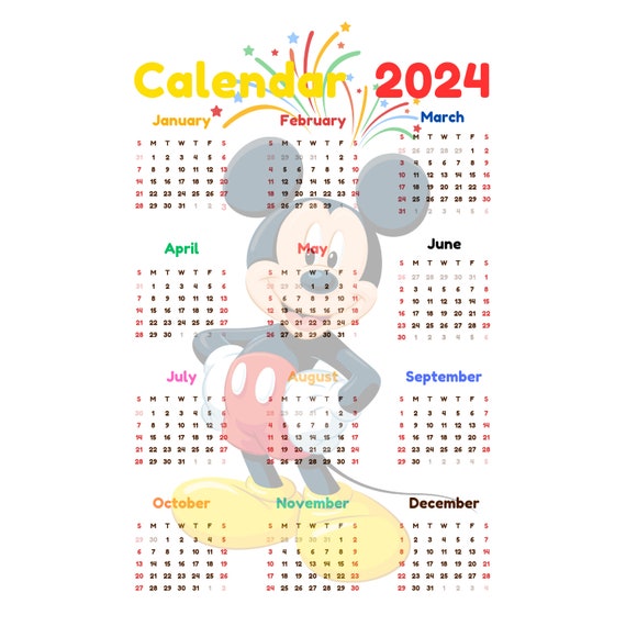 Mickey Mouse 2024 Calendar Printable Free - Rana Ursula Mickey Mouse 2024 Calendar Printable Free - Rana Ursula