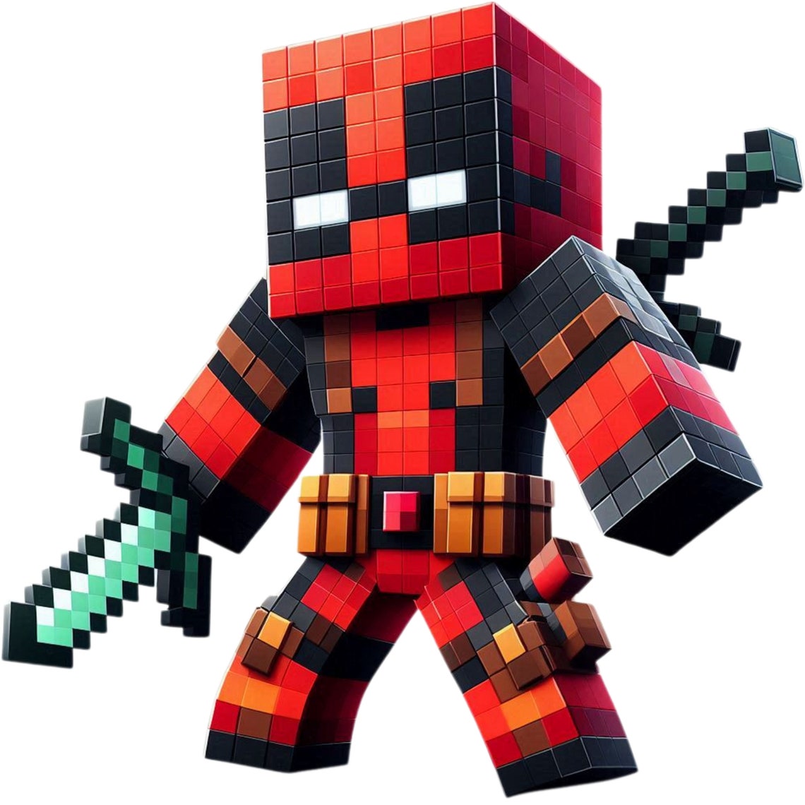 Deadpool PNG, Deadpool Pixel Art, Superhero, Avengers, Sublimation ...