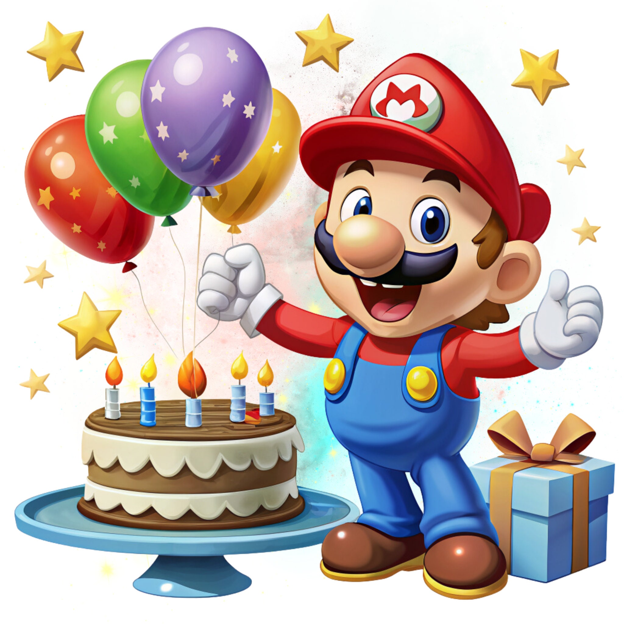 Super Mario Themed Birthday Design, Super Mario Clipart, Mario Bros ...