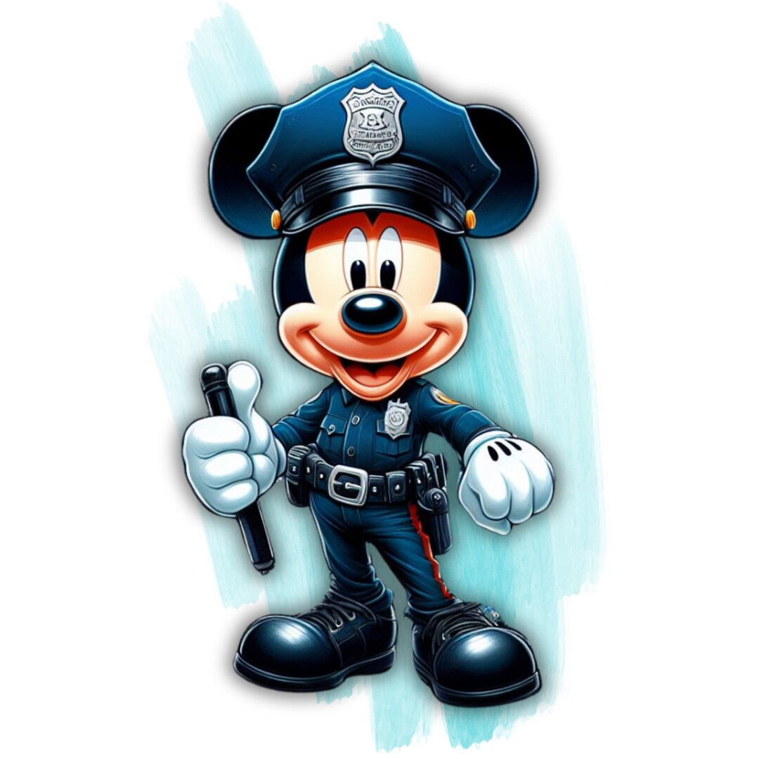 Mickey Mouse Png, Police Mickey, Police Uniform, Transparent Image ...