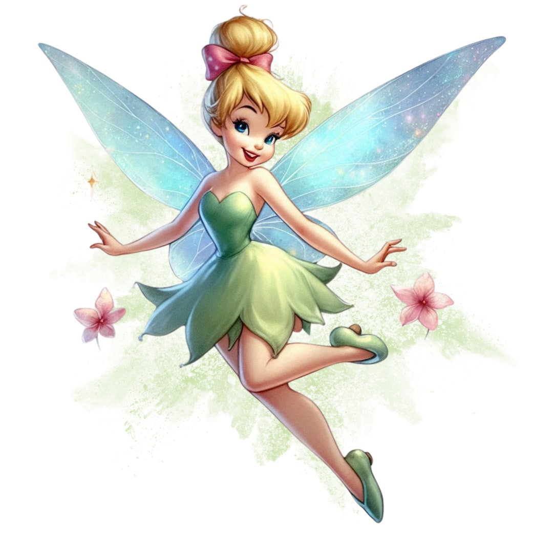 Tinker Bell Png, Watercolor Design, Peter Pan Clipart, Cute Fairy Png ...