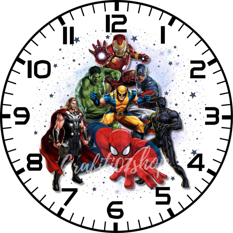 Spiderman Clocks - Etsy