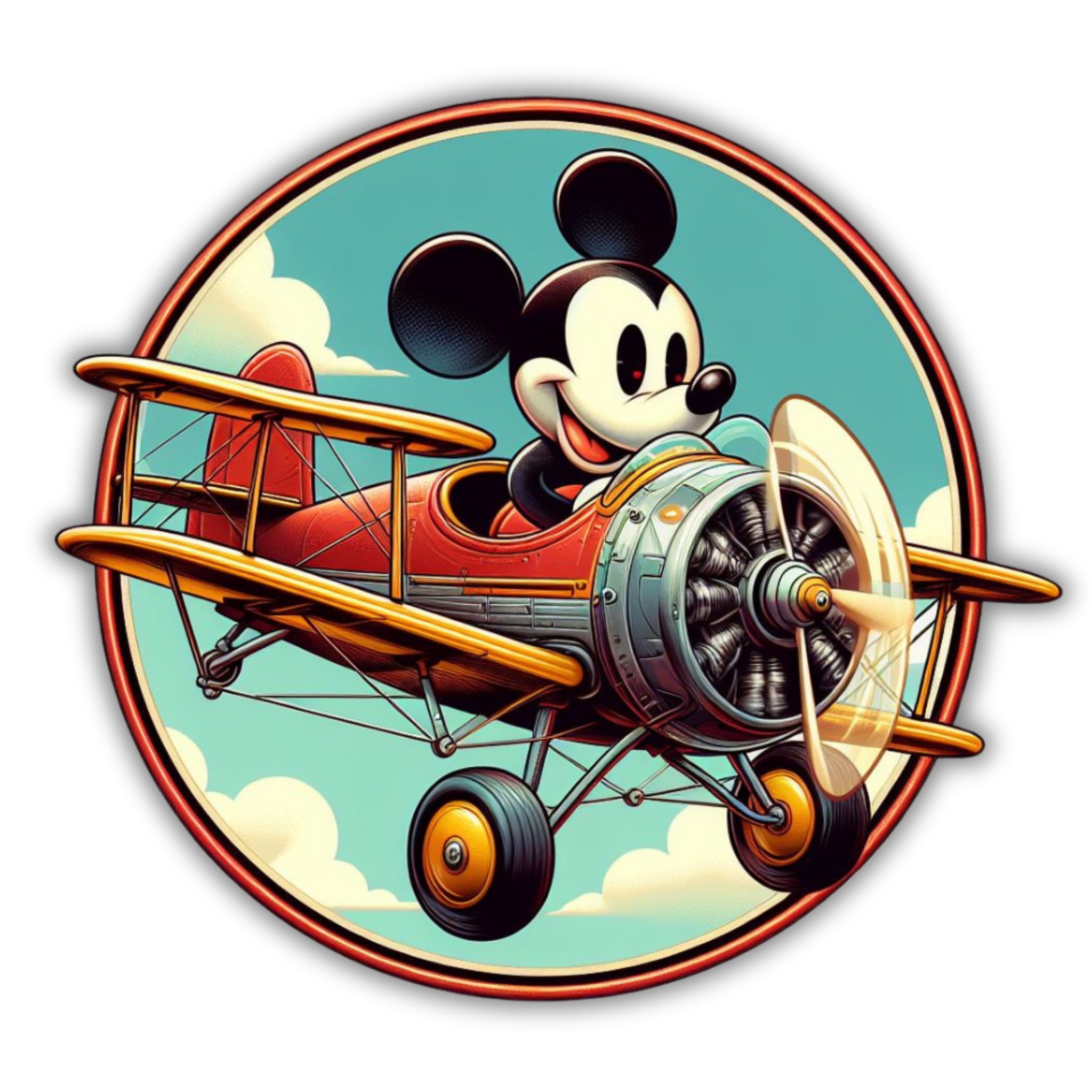 Pilot Mickey Mouse, Mickey Mouse Png, Aeroplane Clipart, Transparent ...