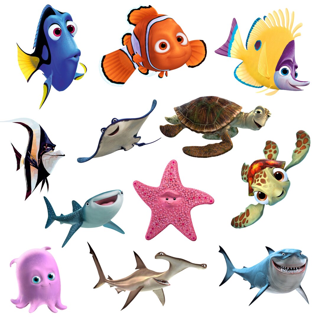 Finding Nemo Png Bundle Nemo Gill Crush Squirt Pearl Transparent