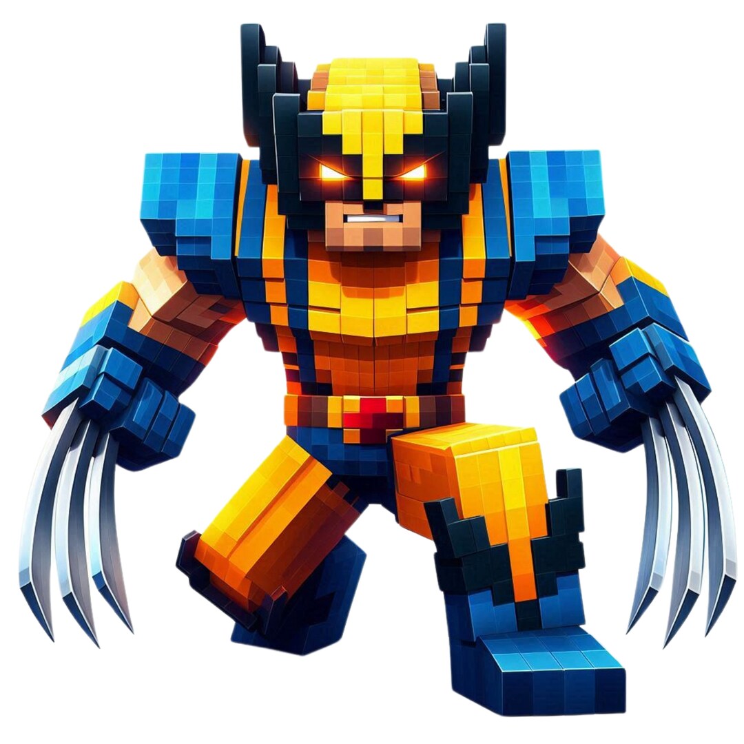 Wolverine PNG, Wolverine Pixel Art, Superhero, Avengers, Sublimation ...