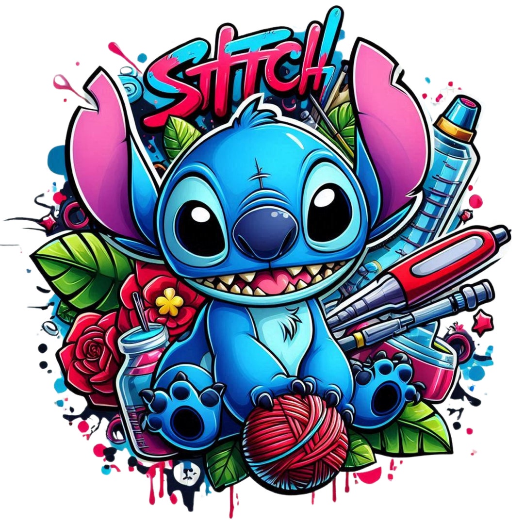 Stitch Png, Transparent Background, High Quality, Sublimation Image ...