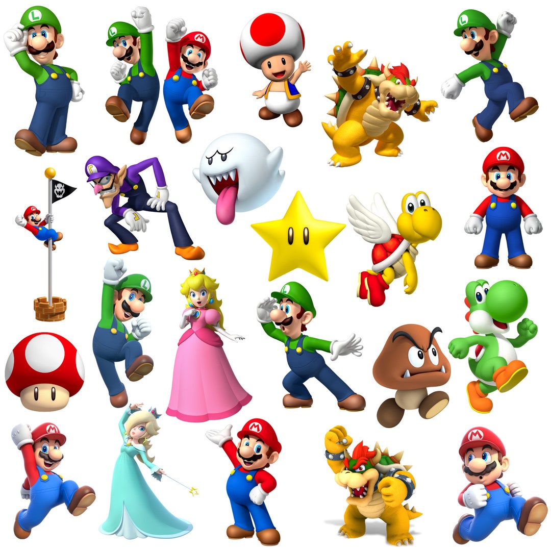 Super Mario Png, Super Mario Bros, Luigi, Super Mario Png Bundle ...