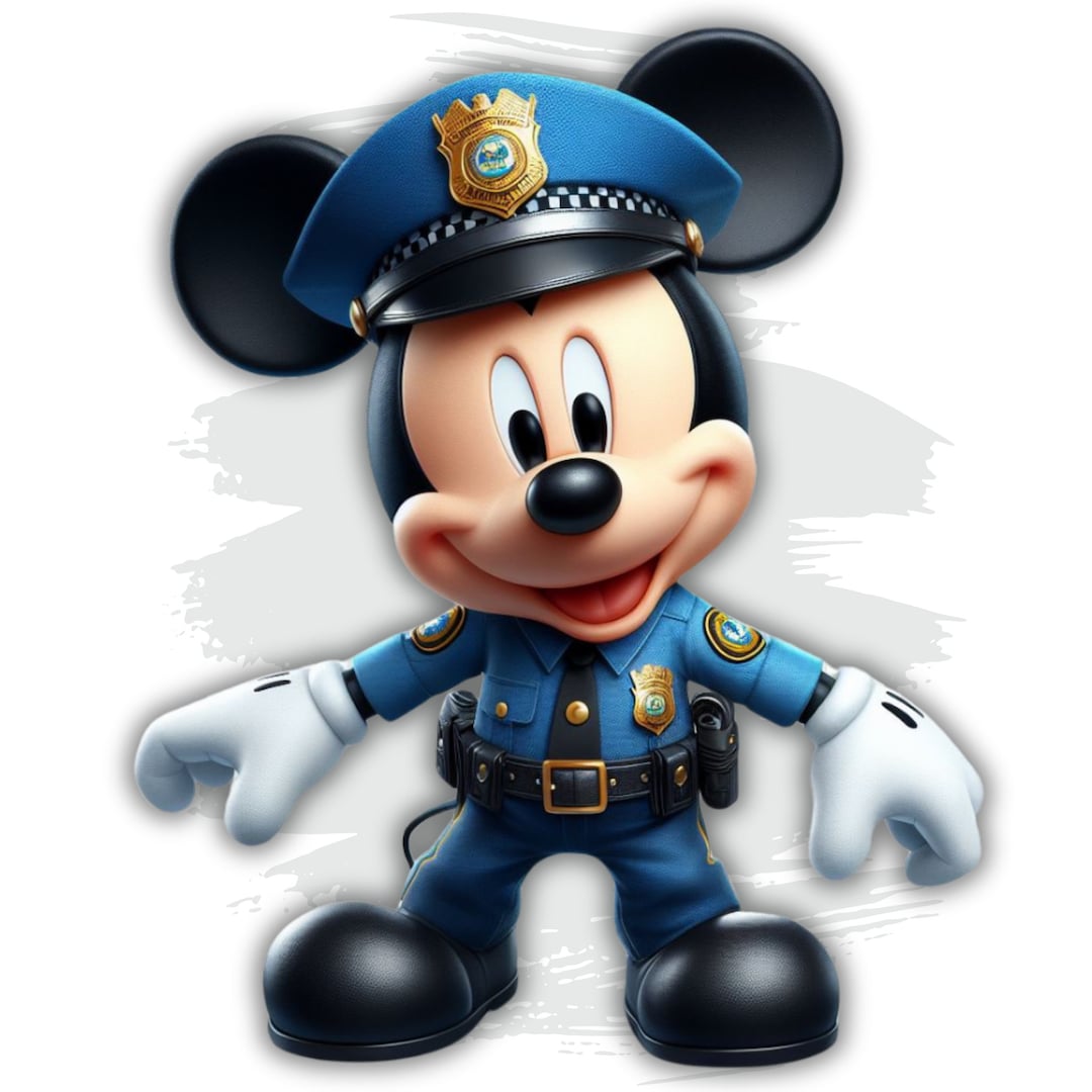 Mickey Mouse Png, Police Mickey, Police Uniform, Transparent Image ...