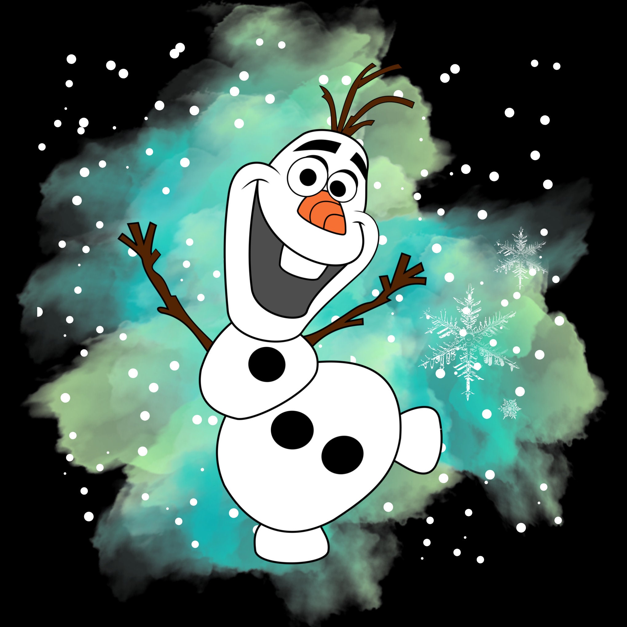 Diseño de acuarela Olaf, imágenes prediseñadas congeladas, imágenes ...