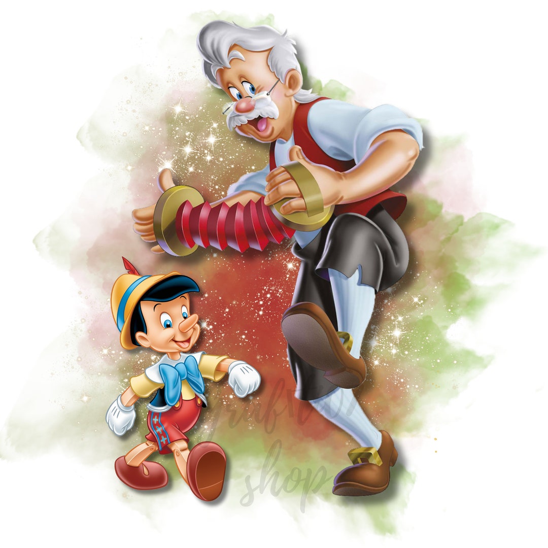 Pinocchio Png, Clipart, Watercolor Design, Geppetto, Puppet, Instant ...