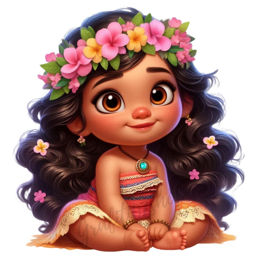 Princess Moana, Baby Moana, Clipart, Png Format, Transparent Background ...