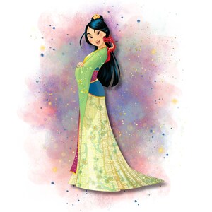 Princess Mulan Png, Watercolor Design, Princess Mulan Clipart ...
