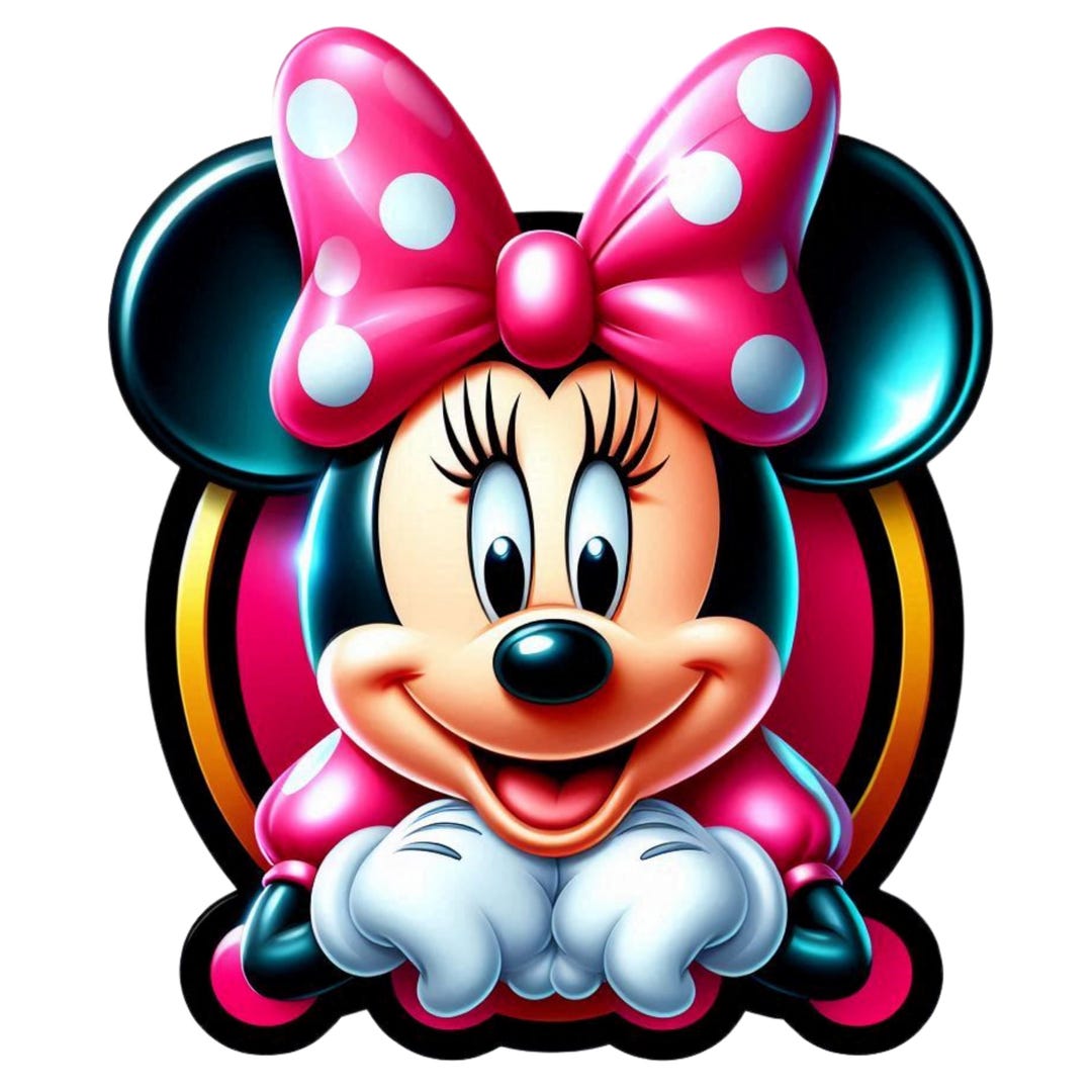 Minnie Mouse Png, Transparent Background, Sublimation Image, Vibrant ...