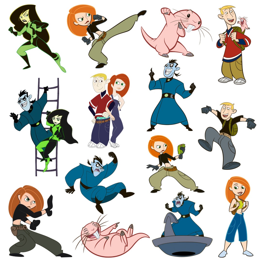 Kim Possible Png Bundle, Kim Possible Characters, Shego, Ronald ...