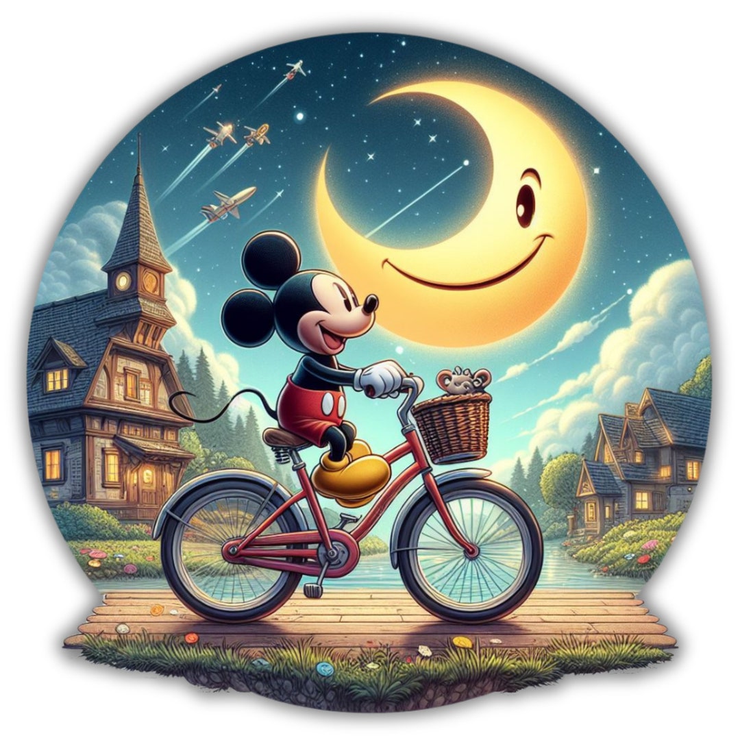 Mickey Mouse Png, Transparent Image, Bike Png, Mickey Mouse Rides a ...