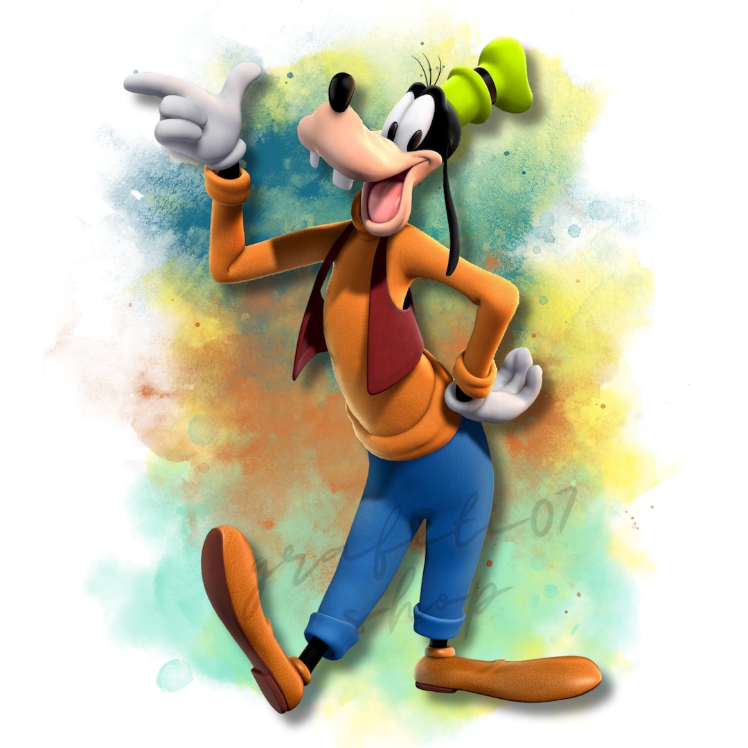 Goofy Watercolor Design, Goofy Clipart, Goofy Png, Goofy Cartoon ...