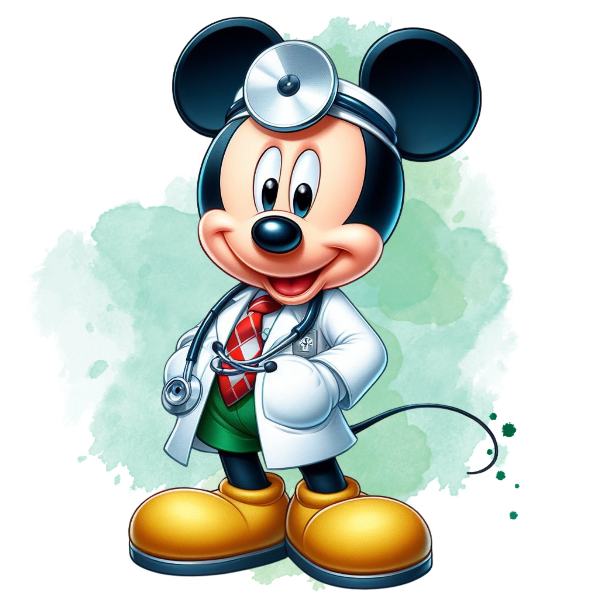 Mickey Mouse Png, Doctor Mickey Clipart, Doctor Character, Transparent ...