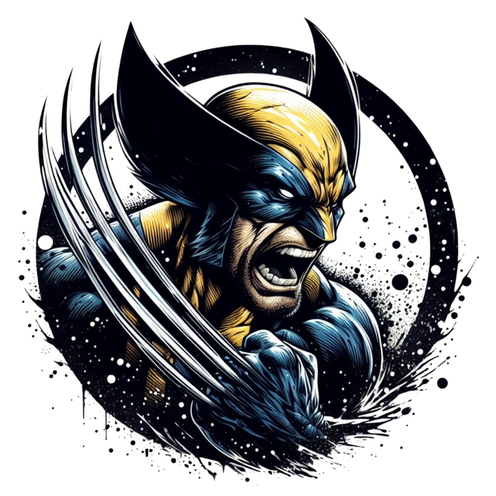 Wolverine Clipart, Wolverine Png, Wolverine Splash Design, Wolverine ...