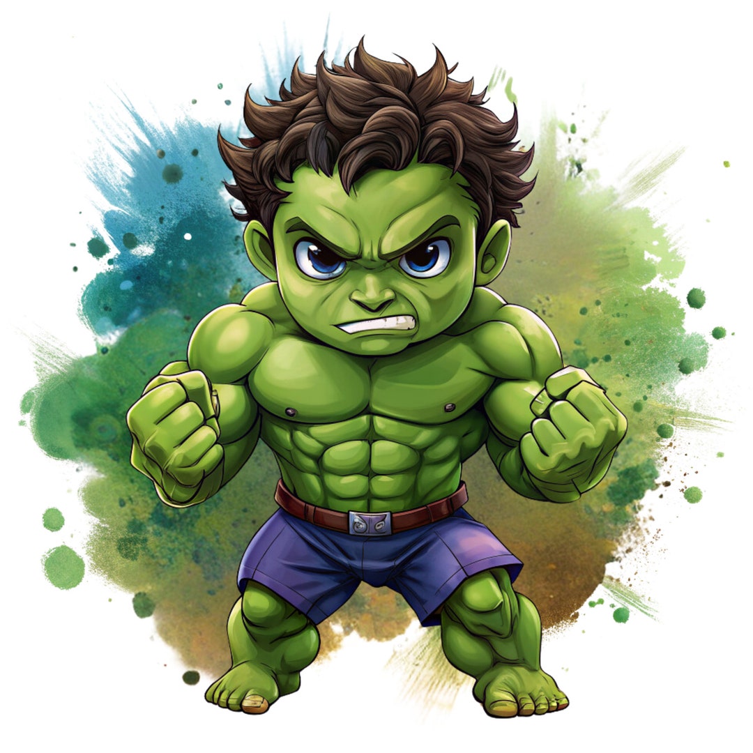 Hulk Watercolor, Hulk Clipart, Hulk Png, Bruce Banner Clipart, Avengers ...
