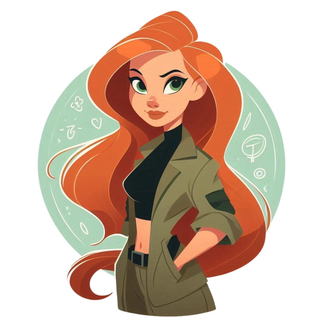 Kim Possible Png, Kim Possible Character, Sublimation Image, Vibrant ...