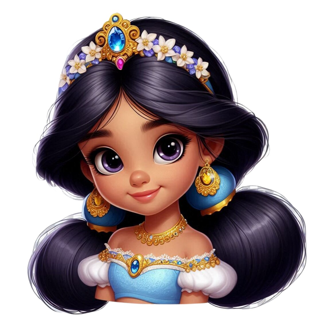 Princess Jasmine Png, Baby Jasmine, Kid Png, Transparent Image, High ...