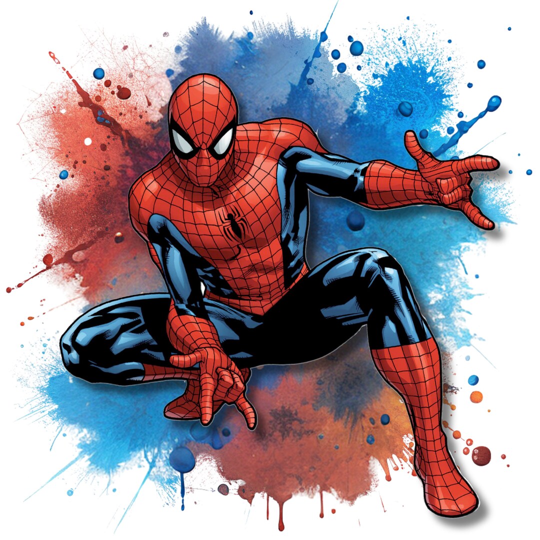 Spiderman Watercolor Design, Spiderman Clipart, Spiderman Png, Avengers ...