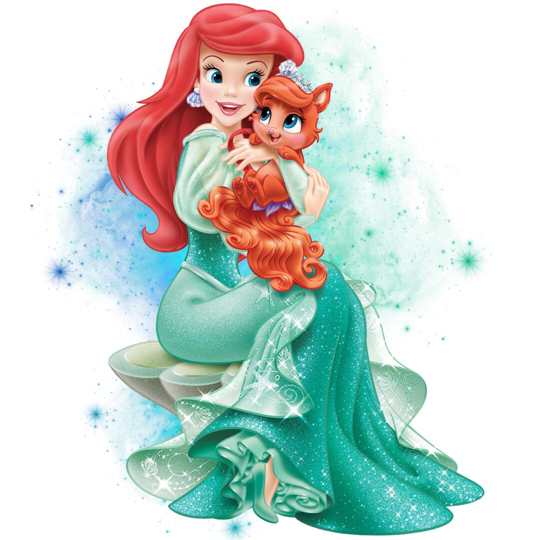 Princess Ariel Png, Watercolor Design, Transparent Background, the ...