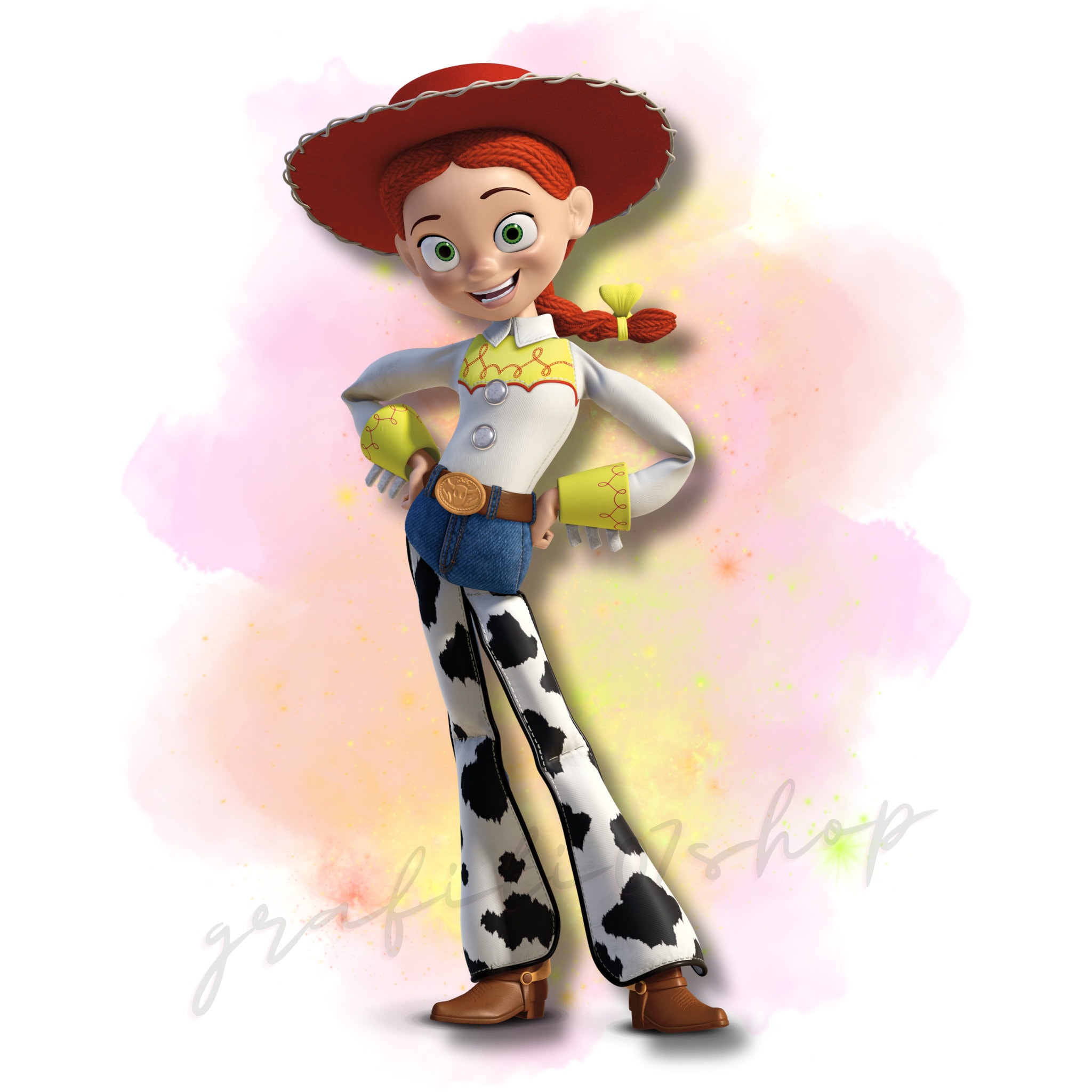 Toy story png, Jessie, diseño de acuarela, clipart, Sheriff Woody ...