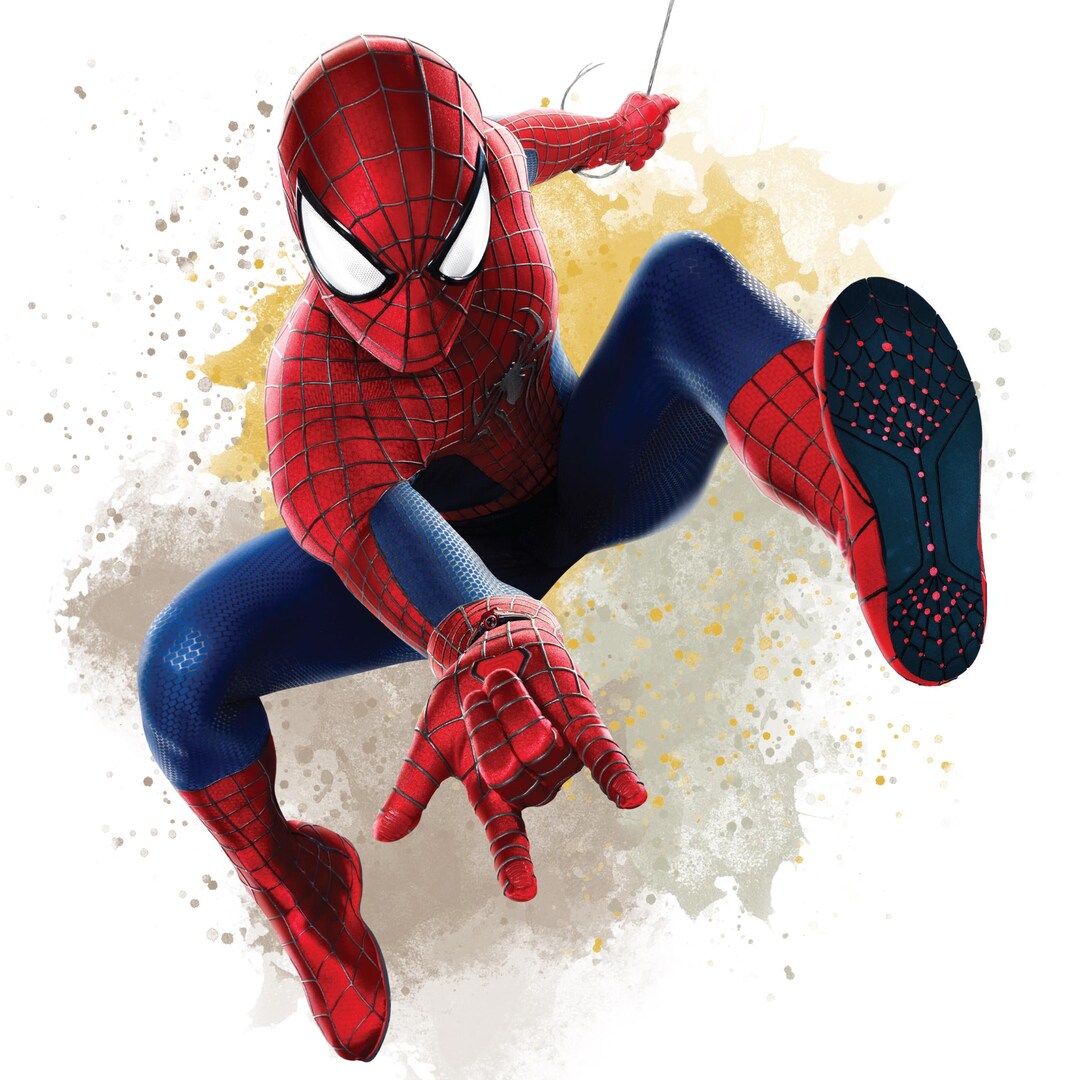 Spiderman PNG, Watercolor Design, Splash, Transparent Background ...
